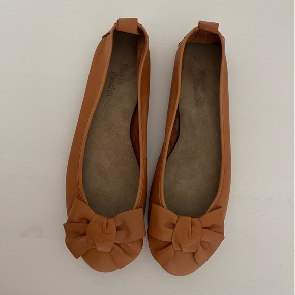 flavia passini | Shoes | Flavia Passini Light Cognac Brown Bow Ballet ...